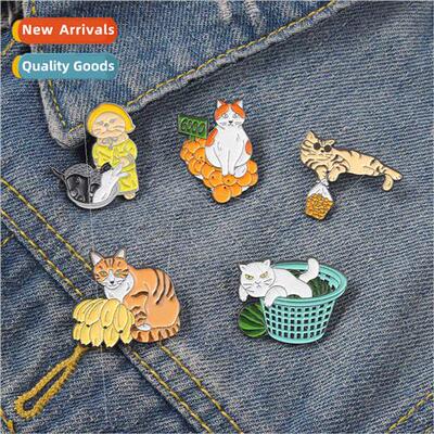 New cartoon cute cute cats fru badge clothes backpack access