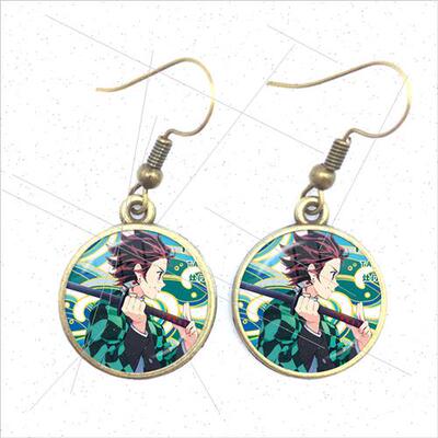 Accessories Ghost Blade Anime Kimetsu no Yaiba Glass Earring