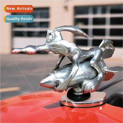 LKX Wile E Coyote Hood Decoration Car Enthusiast Surprise Ho
