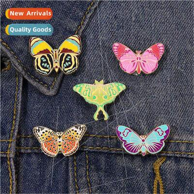 New cartoon colorful insects butterflies combination alloy o