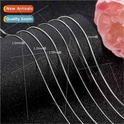 Exmely fine simple necklace female color preservation chain