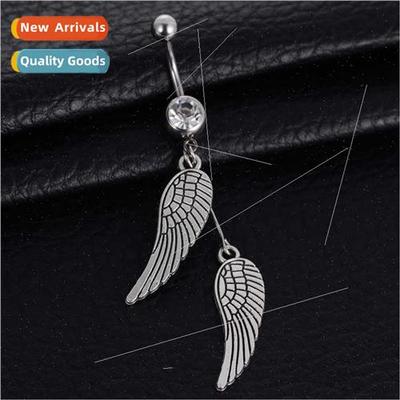 Europe Fashion Piercing Jewelry Wings Feathers Belly Button