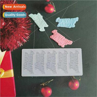 Happy birthday chocolate biscu mold cake mold ice cream cand