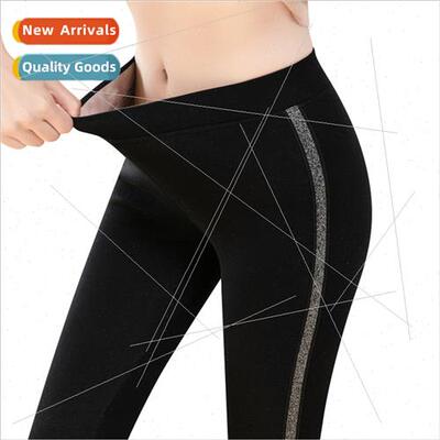 2021 Autumn Winter Cotton Velvet Leggings Women High Waist S