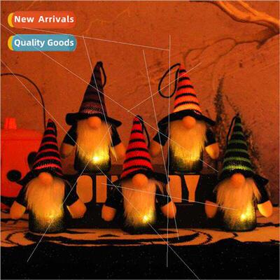 New Halloween light-up small pendants tall hats dwarfs windo