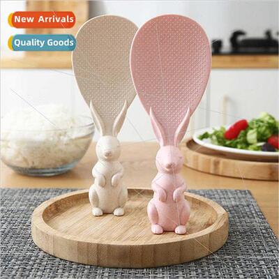 Wheat straw rabb spoon can be vertical rabb rice cooker rice