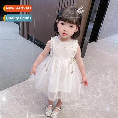 Girls dress summer  in small children baby sarong 2023 new Y