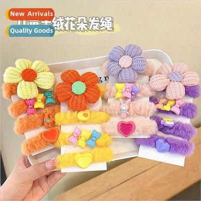 Children sweet candy color small intestine hair circle set s