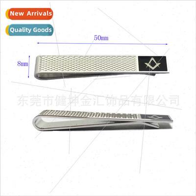 lver Checkered Masonic Tie Clip Tie Dress Accessories