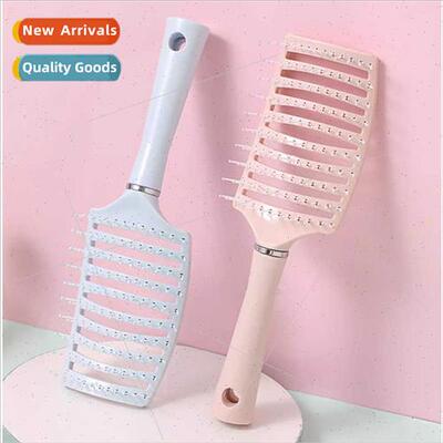 Macaron Big Bend Comb Styling Comb Wide Tooth Comb Cherry Bl