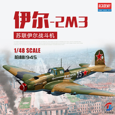 天易模型 爱德美拼装飞机 12357 伊尔-2m3战斗机 1/48