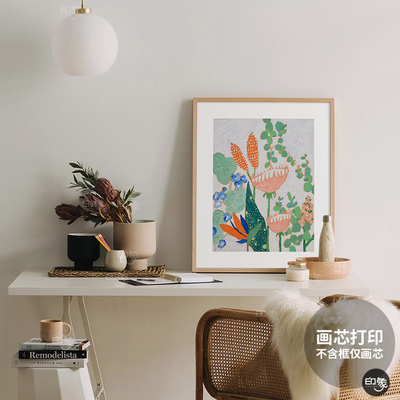 餐厅北欧是小众油画艺术装饰画