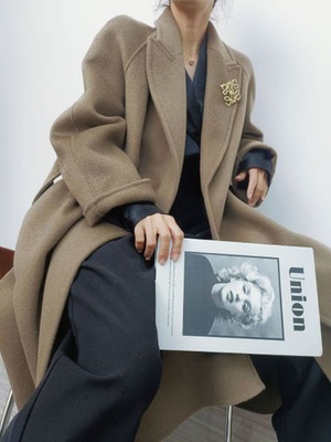 LB秒杀限量羊毛混拍大衣