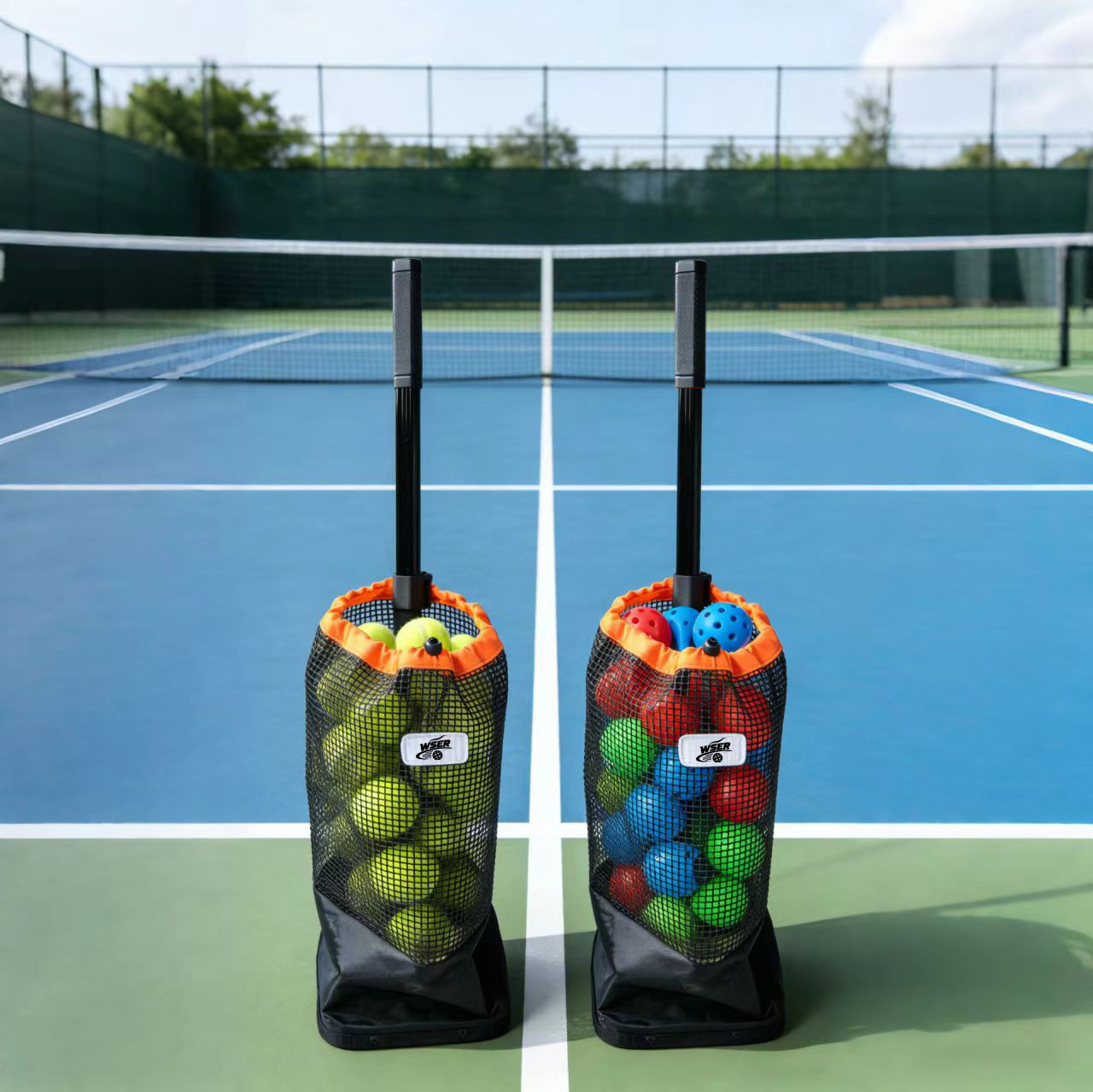 匹克球捡球器pickleball专业捡球桶训练拾球大容量便捷网球捡球器