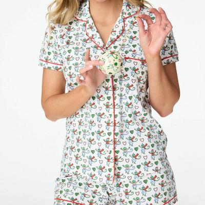 Womens Cute Roller Rabbit Pajamas Monkey Print Sleep Pajama