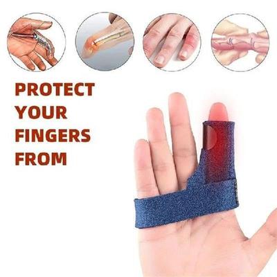 1PC Blue Cloth Trigger Finger Splint Straighten Broken Bent