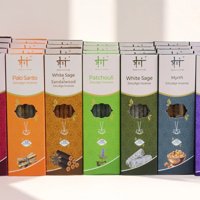 进口天然线香 鼠尾草玫瑰檀香秘鲁圣木 瑜伽冥想空间净化香 M0607