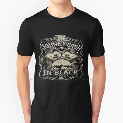 Johnny-Cash 100% Cotton T Shirt Johnny Cash Lyrics Johnny Ca