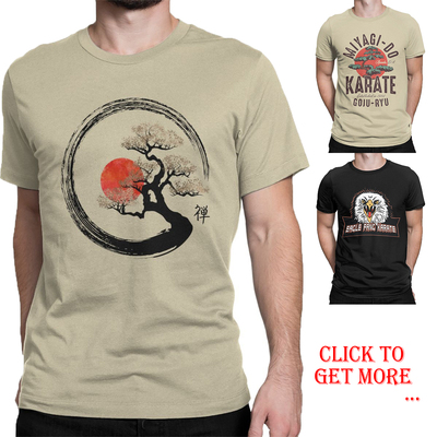 Cobra Kai – T-Shirts en toile pour hommes, Vintage, 100% co