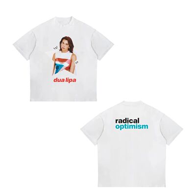 Summer High-quality Pure Cotton Dua Lipa Radical Optimism Su