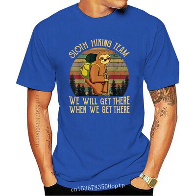 Sloth Hiking Team Tshirt Vintage Sloth Gift Shirt For Hiker
