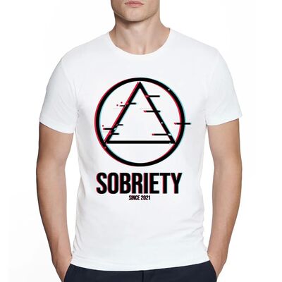 Funny Classic Graphic T-shirt Alcoholics AA Anonymous Sobrie