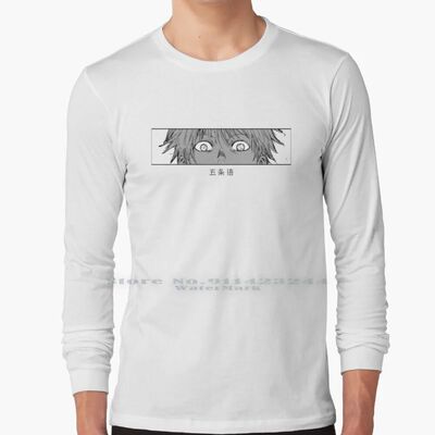 Gojo Satoru 100% Cotton Long Sleeve T Shirt Gojo Satoru Sato