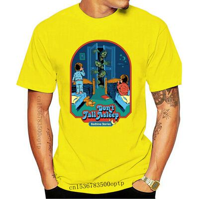 New Men Casual  Printed T shirt Don't Fall Asleep (Black Var