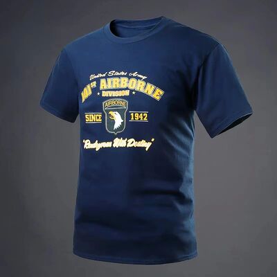 2025 New Tactical Army Fan Round Neck Short Sleeve T-shirt 1