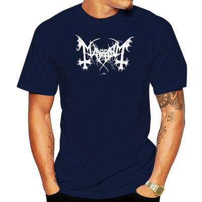Mayhem Men'S White Logo Legion T-Shirt Blacknew T Shirt Spri