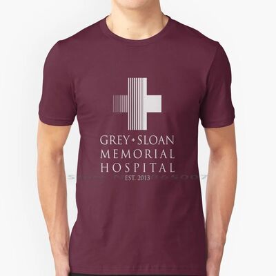 Grey Sloan Memorial Plaque 100% Cotton T Shirt Greys Anatomy