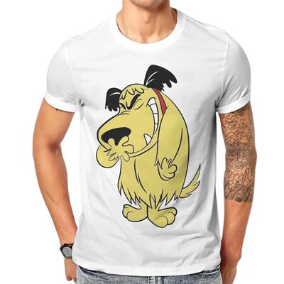 Summer Men's and Women's T-shirts Muttley Cartoon Laughing L