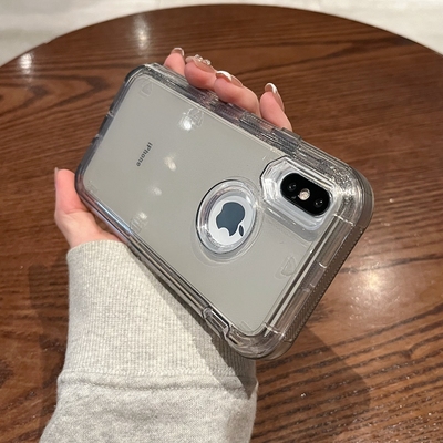 三合一加厚硅胶防摔壳带防尘塞