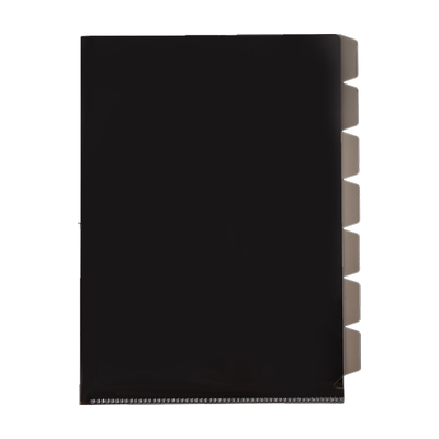 杰仪塑料8页7层L型文件夹