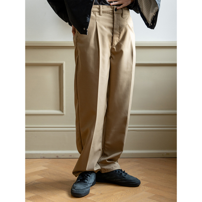 WHIMIN美利奴羊毛混纺休闲长裤