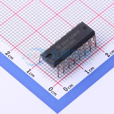 CD4018BE PDIP-16 计数器/分频器 TI全新正品原装 电子元件配单