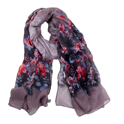 唯莎伦四季薄款大尺寸围巾丝巾