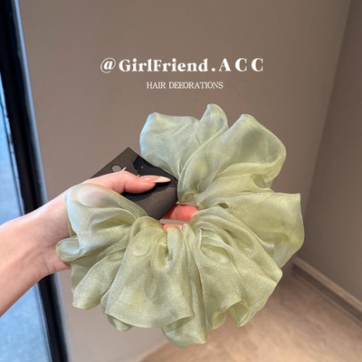 法式高级感网纱发圈！girlfriend