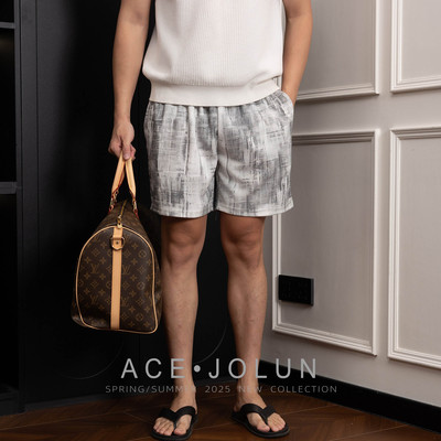 【海与浪】白色休闲四分短裤