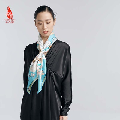 上久楷四季通用女真丝方巾