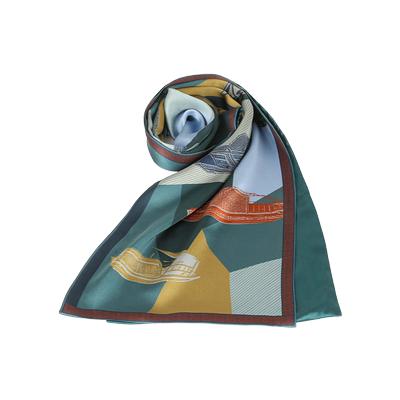 SAINTJOY/上久楷 真丝长巾 真丝长巾 大运河二号 CJS21028