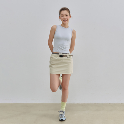 EviStub轻运动尼龙复古裙裤女夏