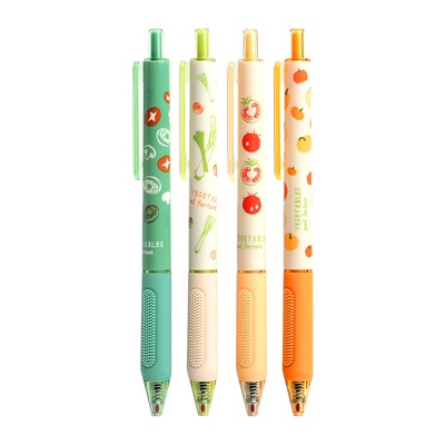 晨光按动小毛刷刷题st笔