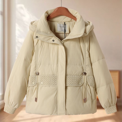 专柜1699【贝】冬装 连帽抽绳款插肩袖羽绒服860