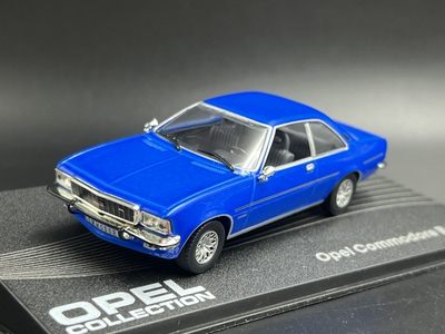 ixo 1:43 欧宝 Opel commodore B GS/E 1972 蓝色 合金汽车模型