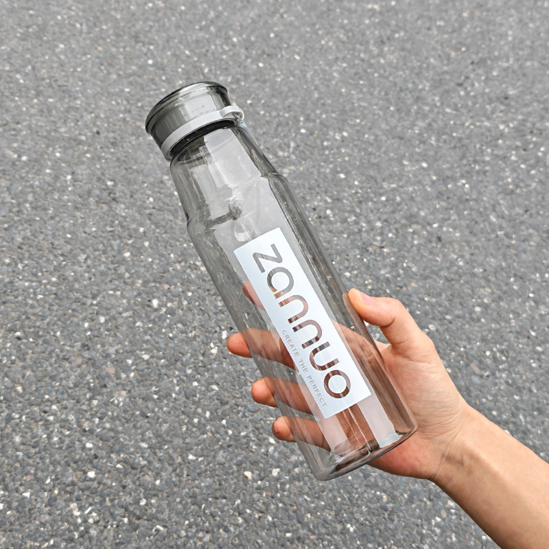 食魔师透明塑料随手杯尾货清仓处理便携运动水杯学生简约杯 650ML