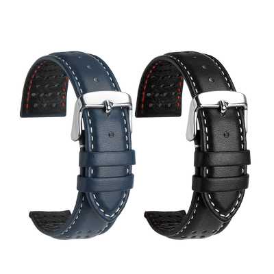 适配欧米茄超霸熊猫眼真皮表带男