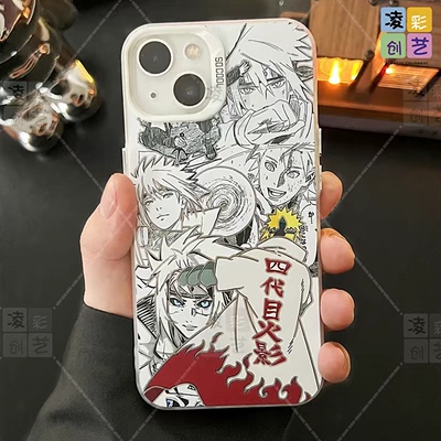 凌彩创艺动漫火影忍者合集手机壳适用苹果17promax华为vivoiqooneo10小米17pro一加15ace6红米k8090至尊彩银