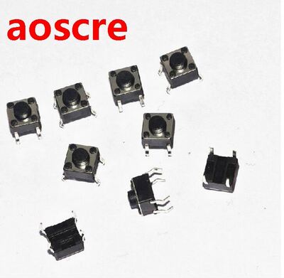 Free Shipping 50pcs/lot 6x6x5MM 4PIN G90 Tactile Tact Push B
