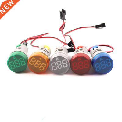 22MM Frosted Surface Digital Display Round Ammeter Ampere Cu